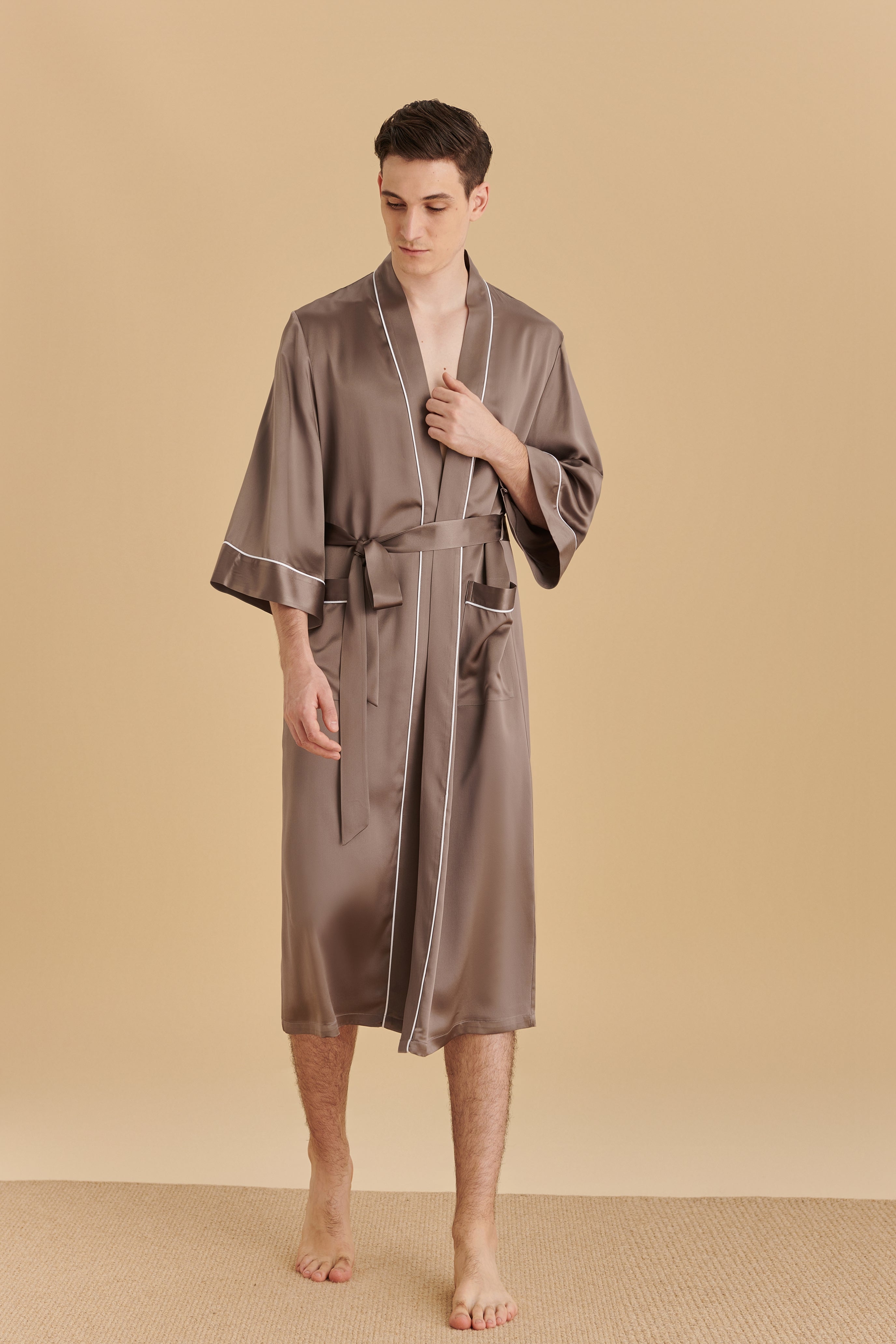Men Silk Night Robes – Serendipity Silk Dance.